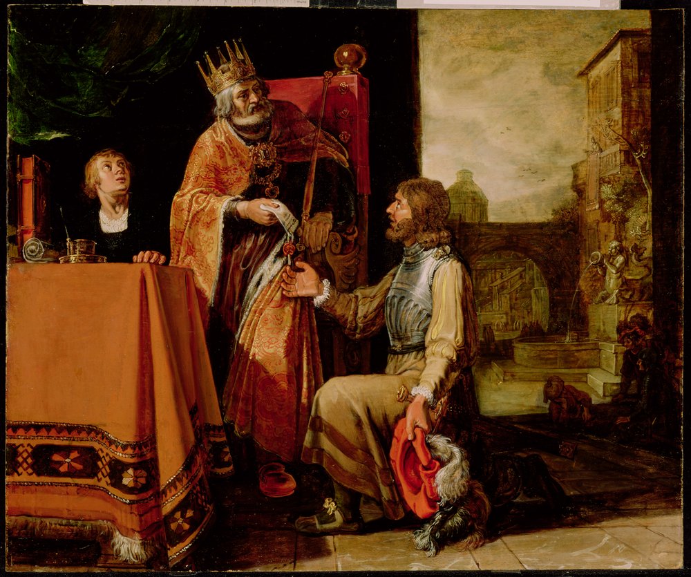 King David Handing the Letter to Uriah by Pieter Lastman